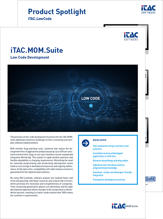 Download Our Product Sheet iTAC.LowCode - iTAC