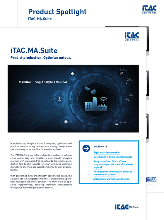 Download Our Product Sheet iTAC.MA.Suite - iTAC