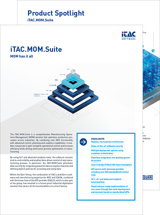 Download Product Sheet iTAC.MOM.Suite - iTAC
