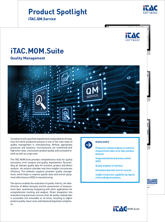 Download Our Product Sheet iTAC.QM.Service - iTAC