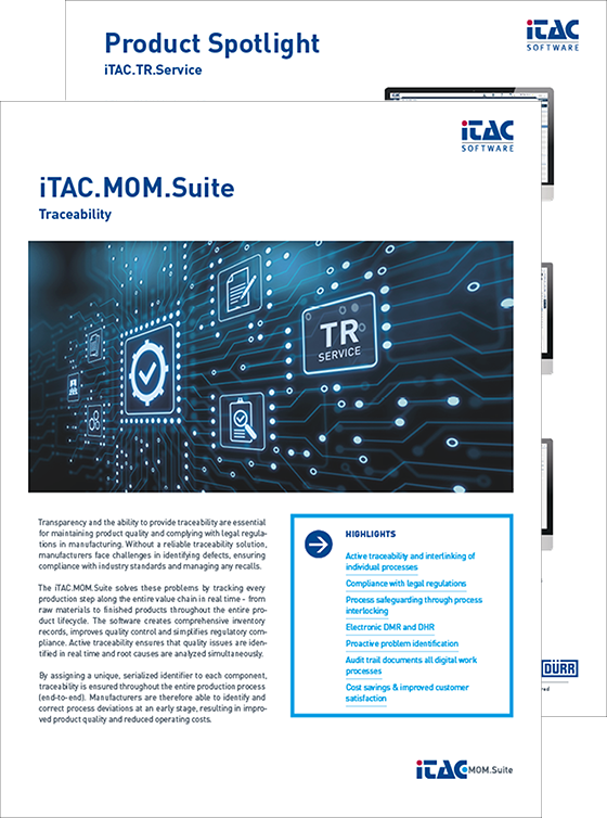 Download Our Product Sheet iTAC.TR.Service - iTAC